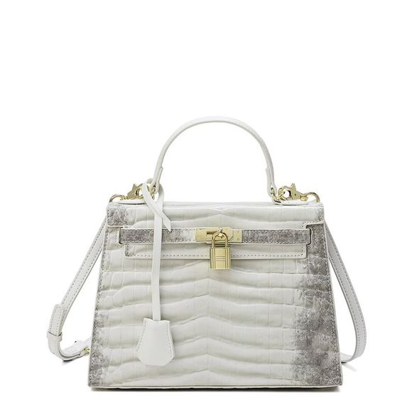 Tiffany & Fred | Bags | Tiffany Fred Alligatorembossed Leather Top ...